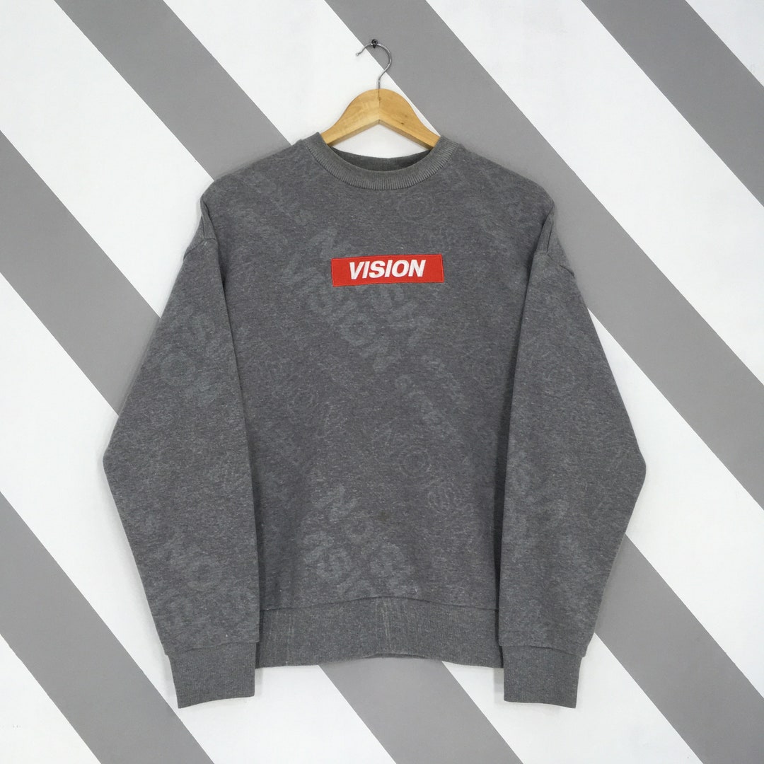 Vintage Vision Street Wear Skate Sweatshirt Medium Vision - Etsy
