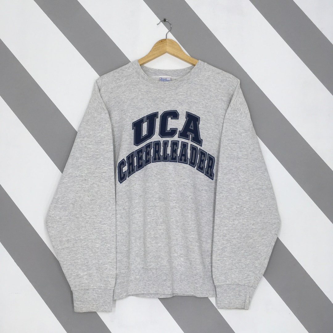 Vintage 90s UCA Cheerleader Gray Sweatshirt Large UCA - Etsy