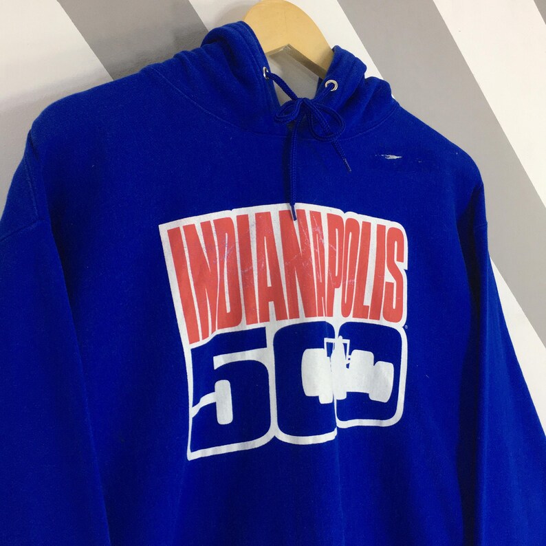 Vintage Indianapolis 500-mile Race Hoodie Sweatshirt Large Indianapolis ...