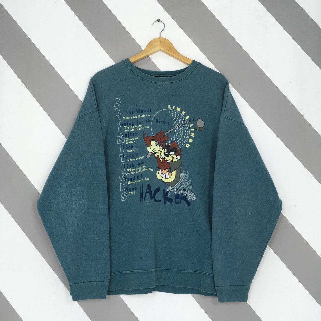 Vintage Warner Bros Tasmanian Devil Cartoon Sweatshirt Xxlarge Taz ...
