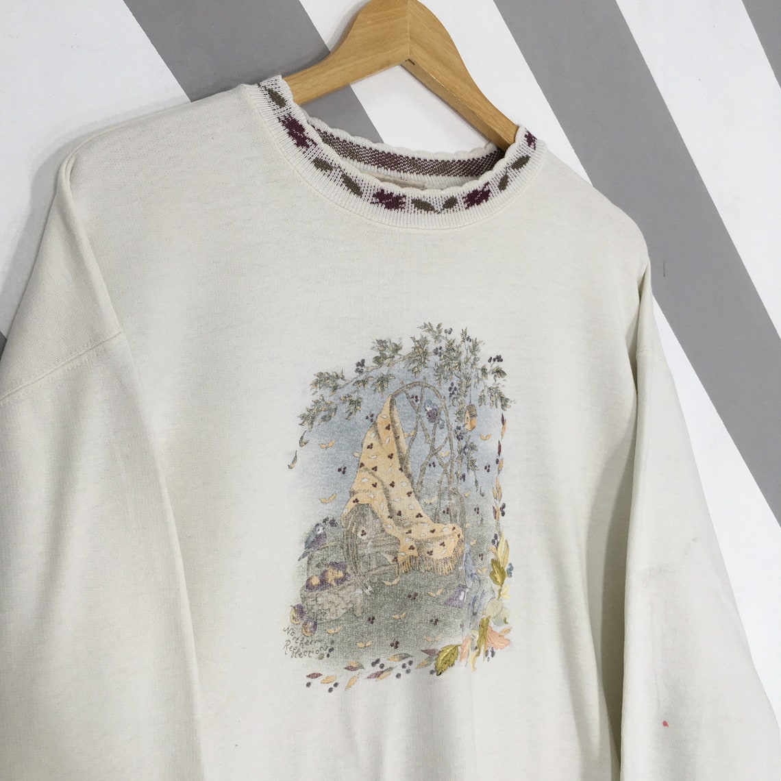 Vintage Northern Reflections Animal Habitat Sweatshirt Large Bird House ...