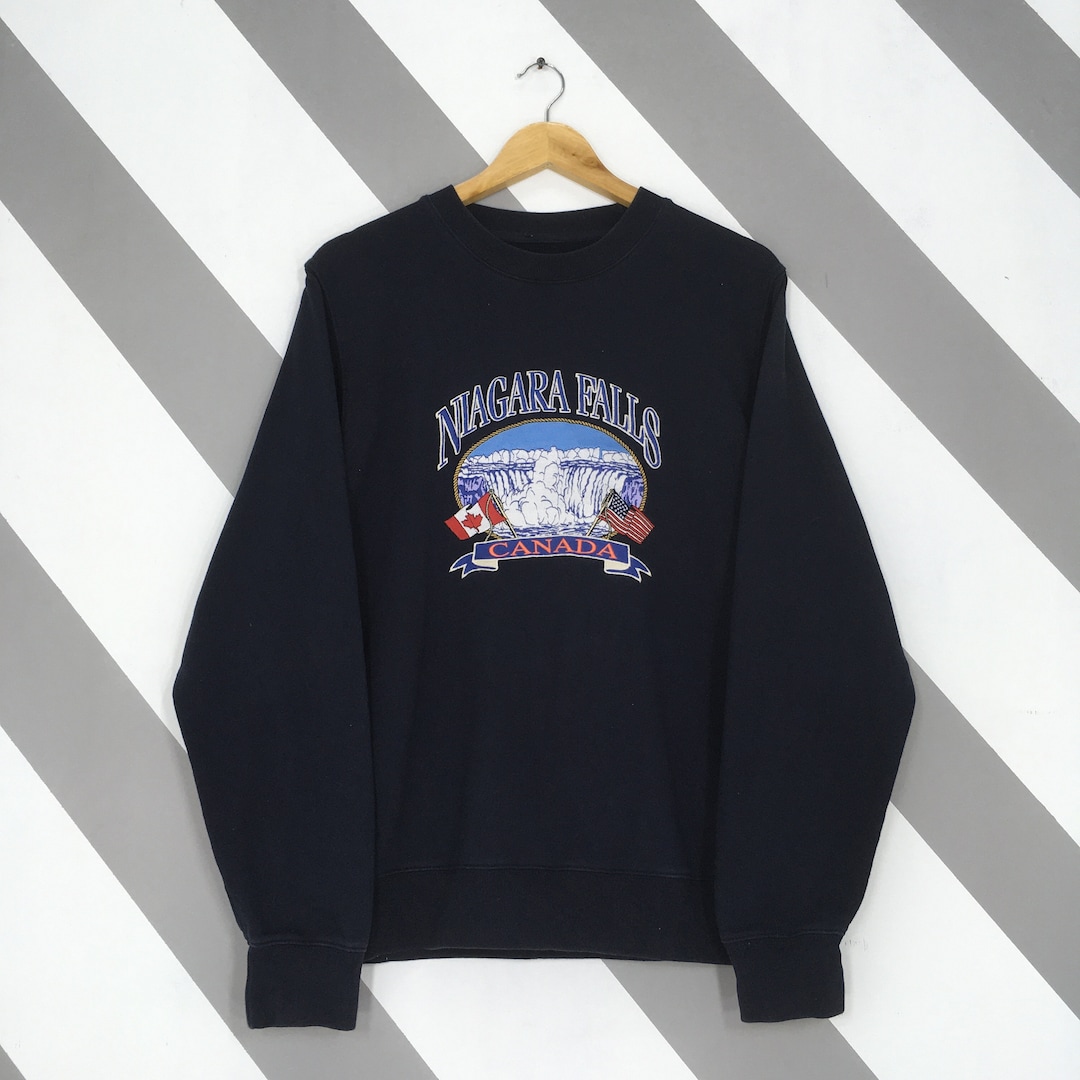 Vintage Y2K Niagara Falls Canada Sweatshirt Medium Niagara Falls City ...