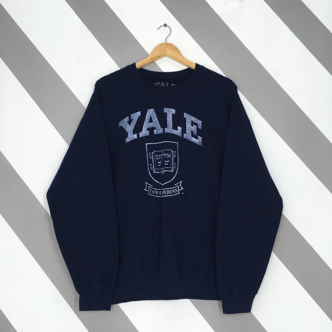 Vintage Y2K Yale University Blue Sweatshirt Large Yale University Spell ...