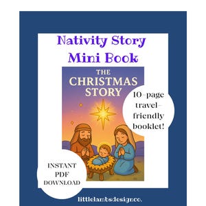The Nativity Mini Book for Kids | Catholic Story Booklet | Christian ...