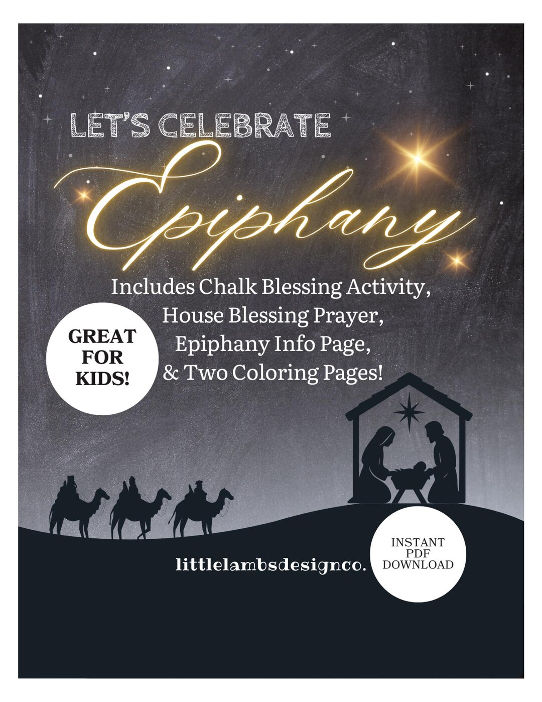 Catholic Epiphany Activity Bundle | House Blessing, Prayer & Coloring ...