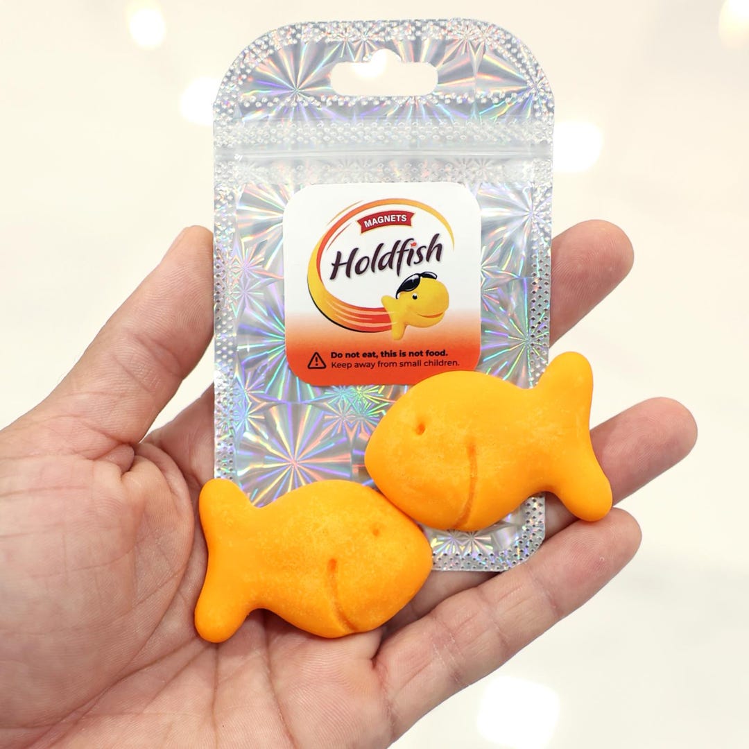 Goldfish Crackers Fridge Magnets, Easter Gift, Kitchen Decor, Set of 2 ...