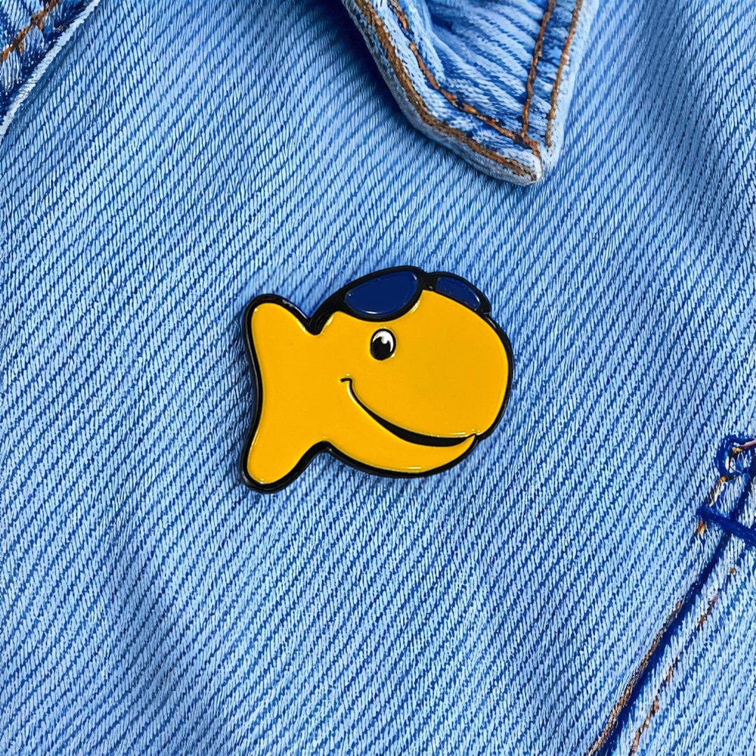Goldfish Guy Iron Pin: Whimsical Foodie Gift - Etsy