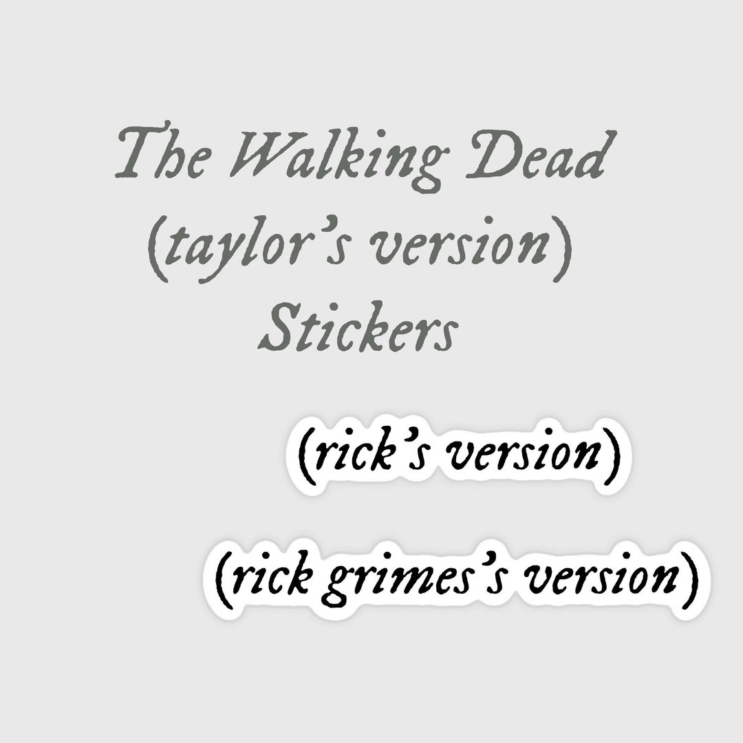 TWD the Walking Dead Taylor’s Version Stickers - Etsy