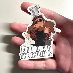 Good Omens Bildad the Shuhite Stickers - Etsy