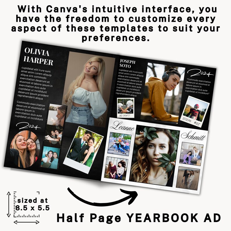 Yearbook Ad Template, Yearbook Ads, Senior Yearbook Ad, Yearbook ...