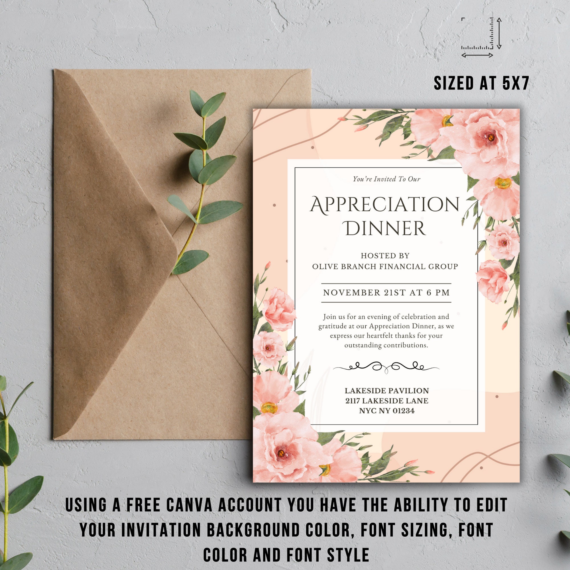 Appreciation Dinner Invitation, Dinner Party, Employee Appreciation ...