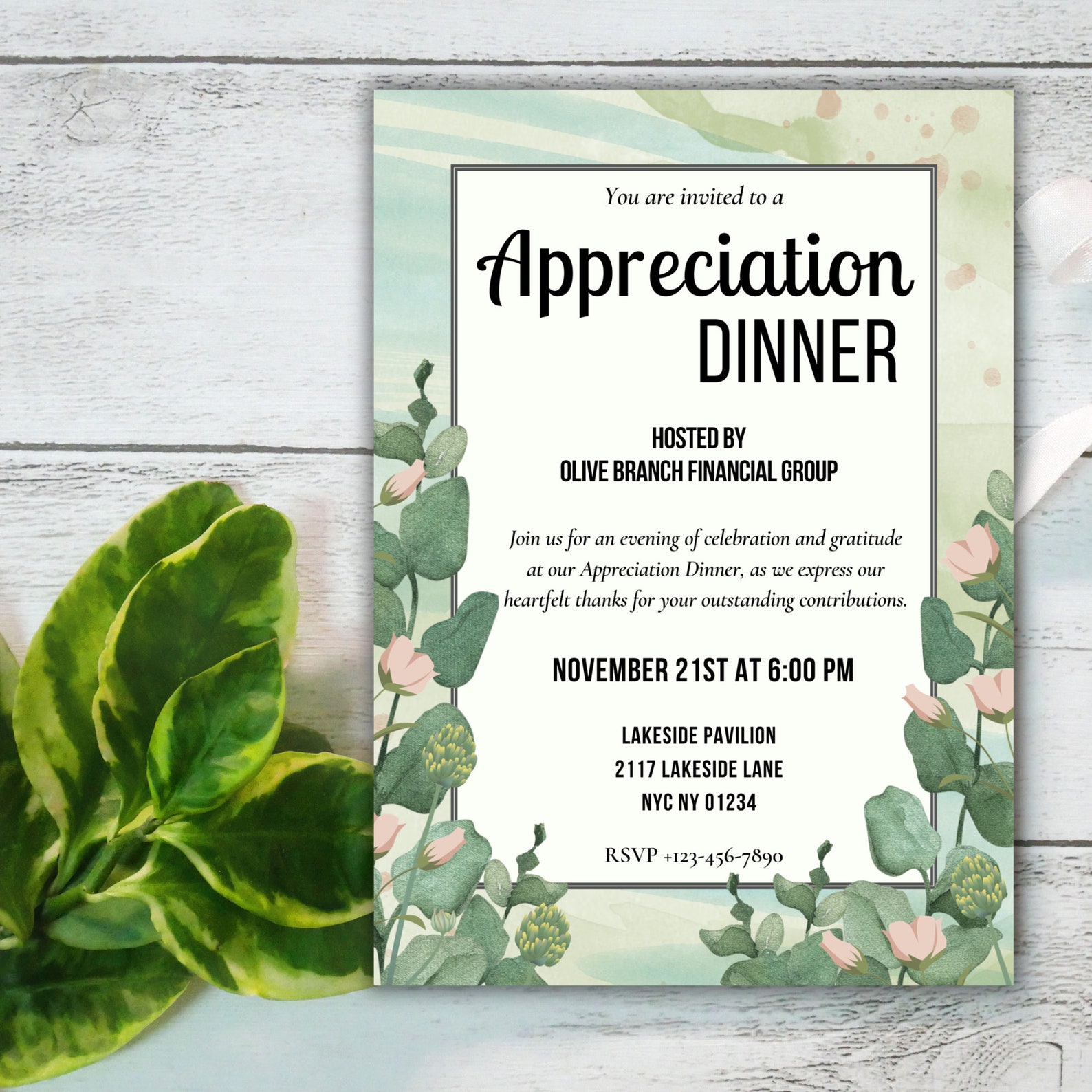 Appreciation Dinner Invitation Staff Appreciation Dinner Party Employee ...