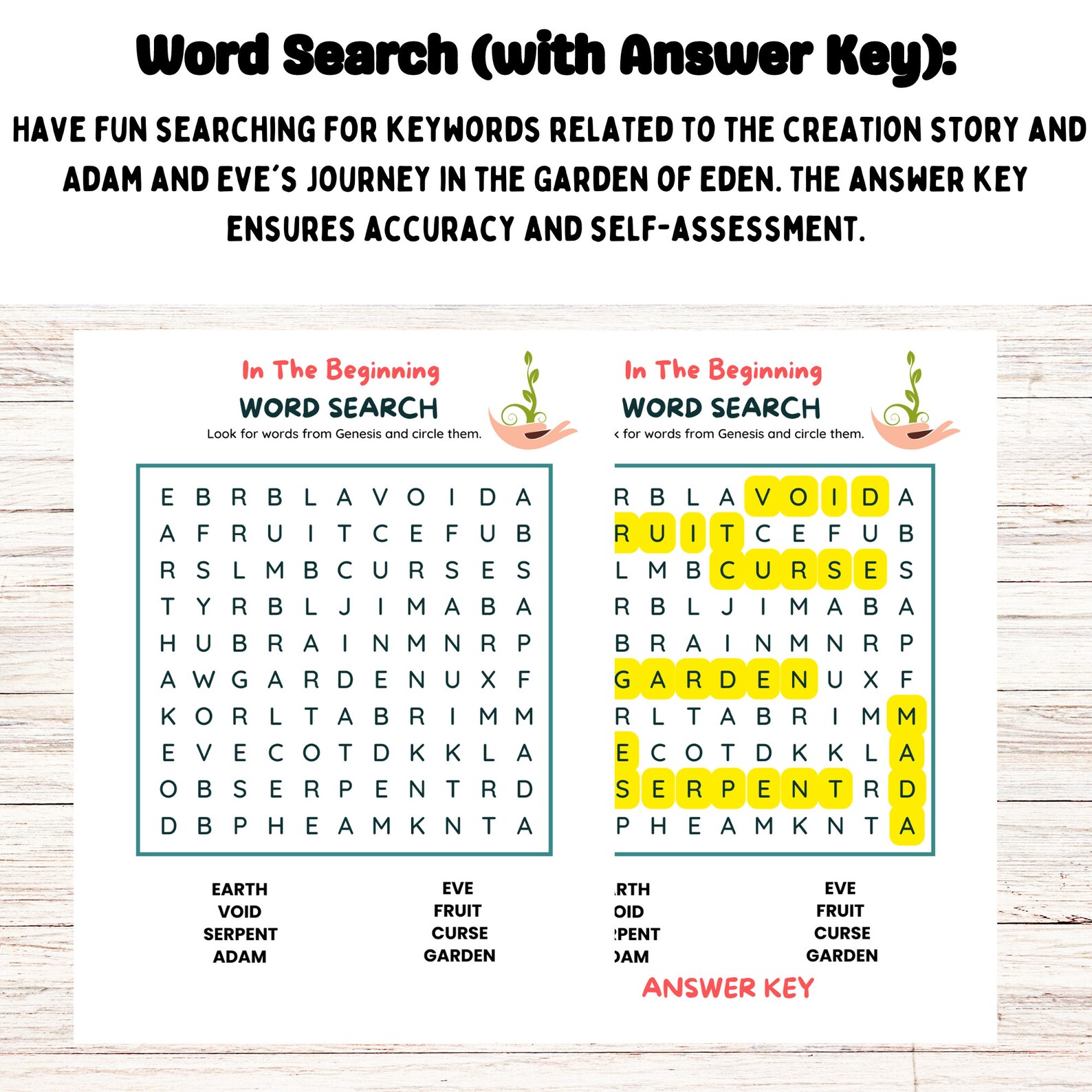 Kids Bible Study Printable, Sunday School Printable, Sunday School ...
