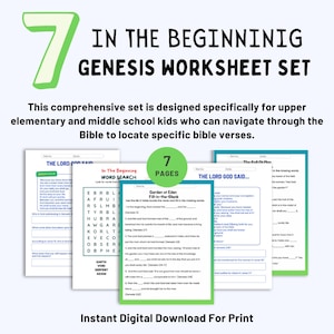 Kids Bible Study Printable, Sunday School Printable, Sunday School ...