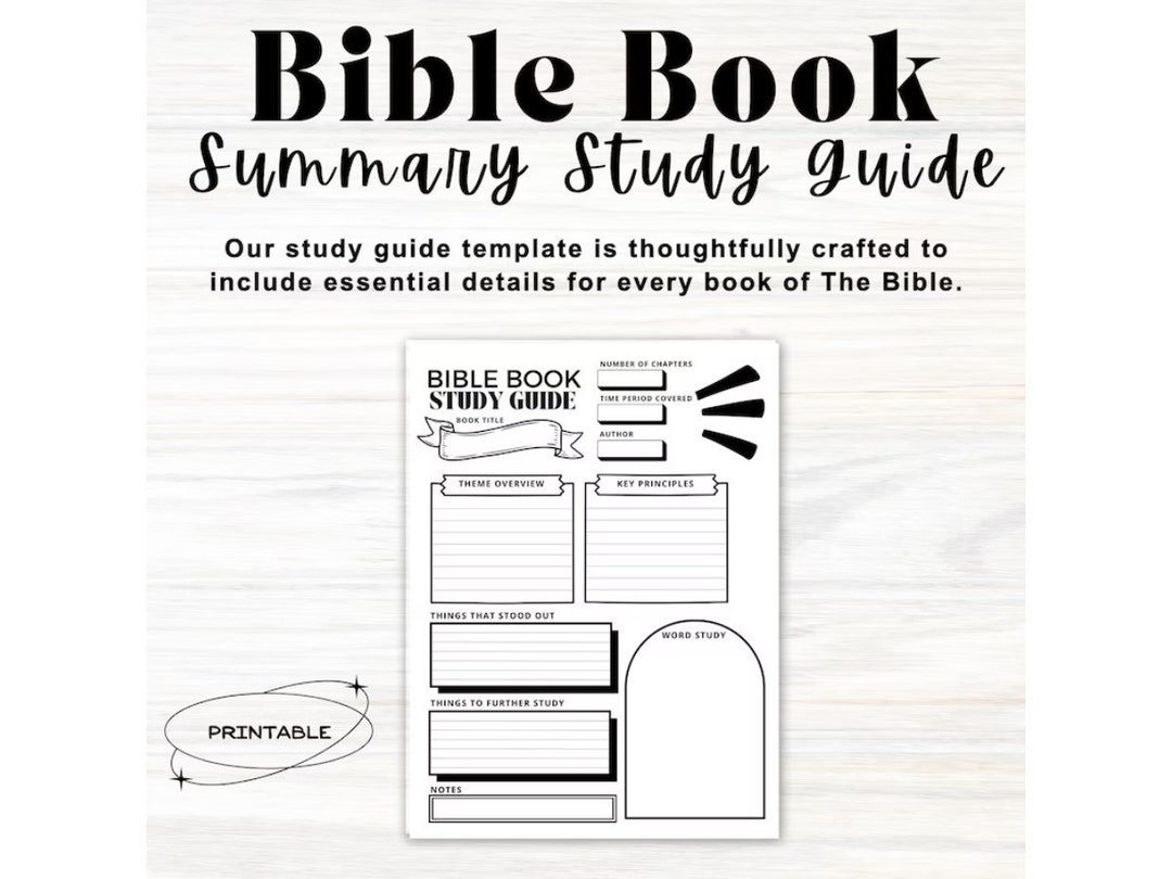 Bible Study Template, Bible Study Printable, Bible Study Guide, Bible ...