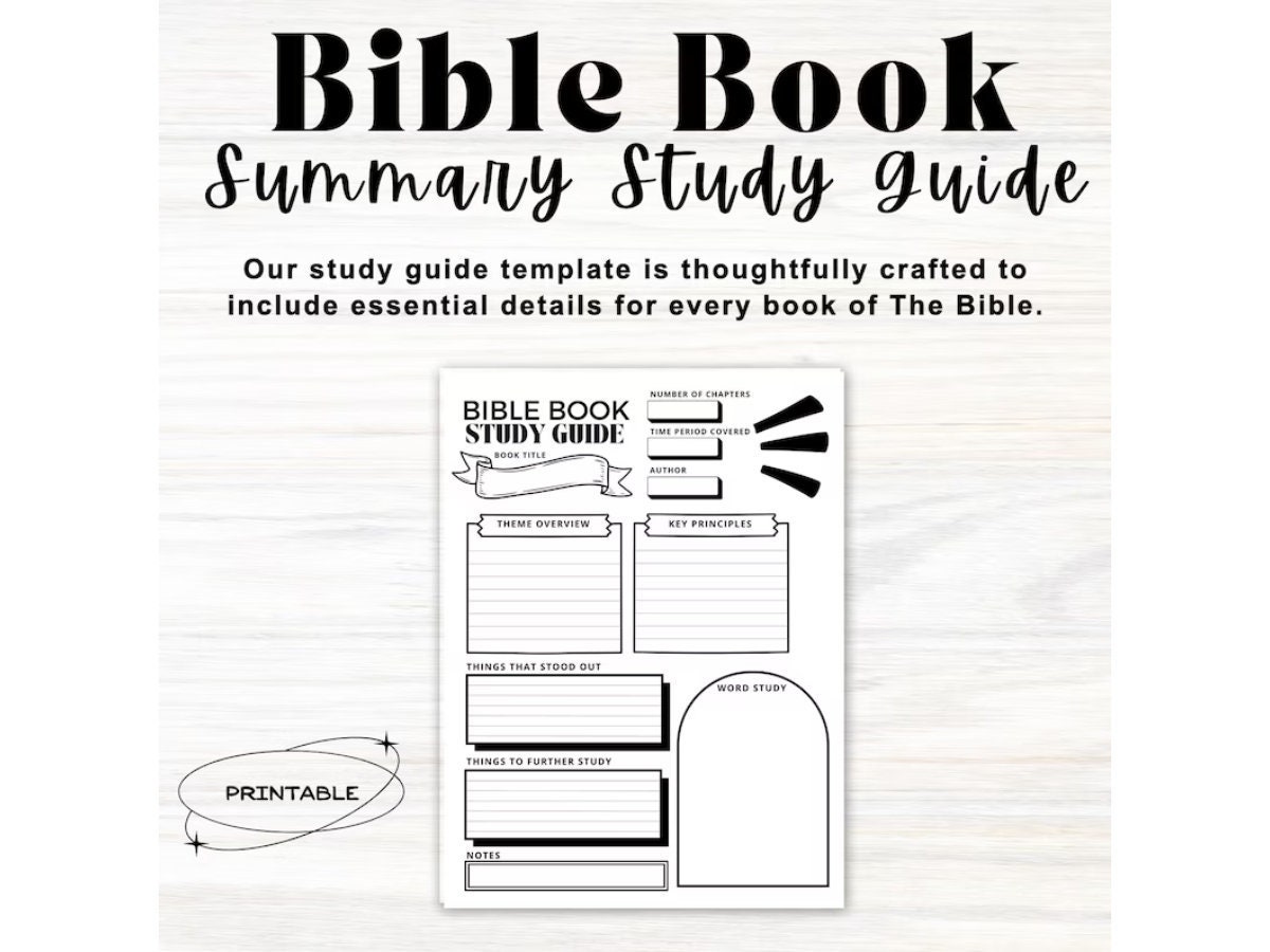 Bible Study Template, Bible Study Printable, Bible Study Guide, Bible ...