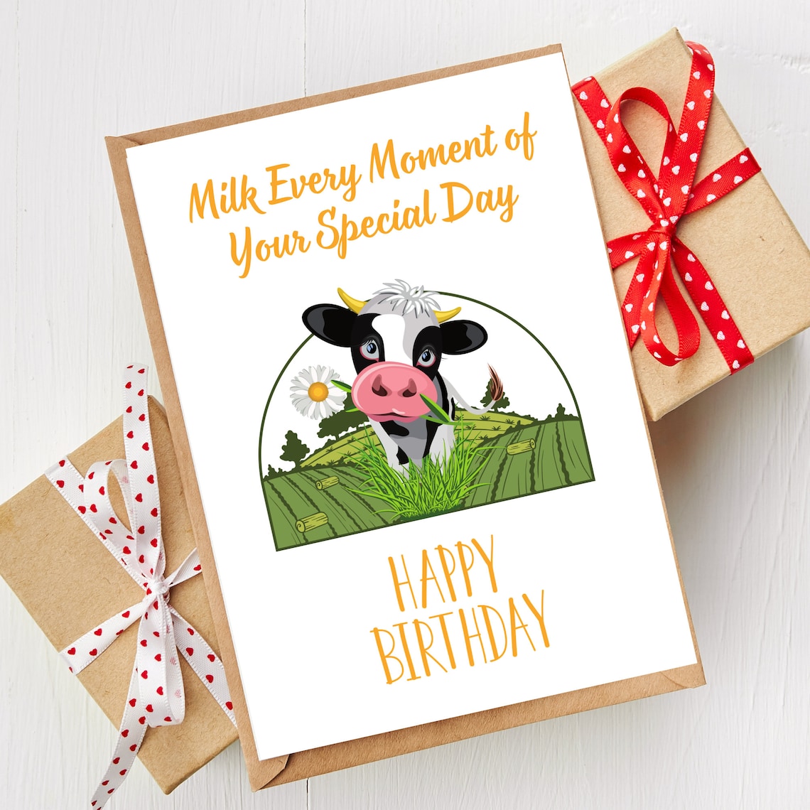 Funny Cow Card, Cow Birthday Card, Printable Birthday Card, Cow ...
