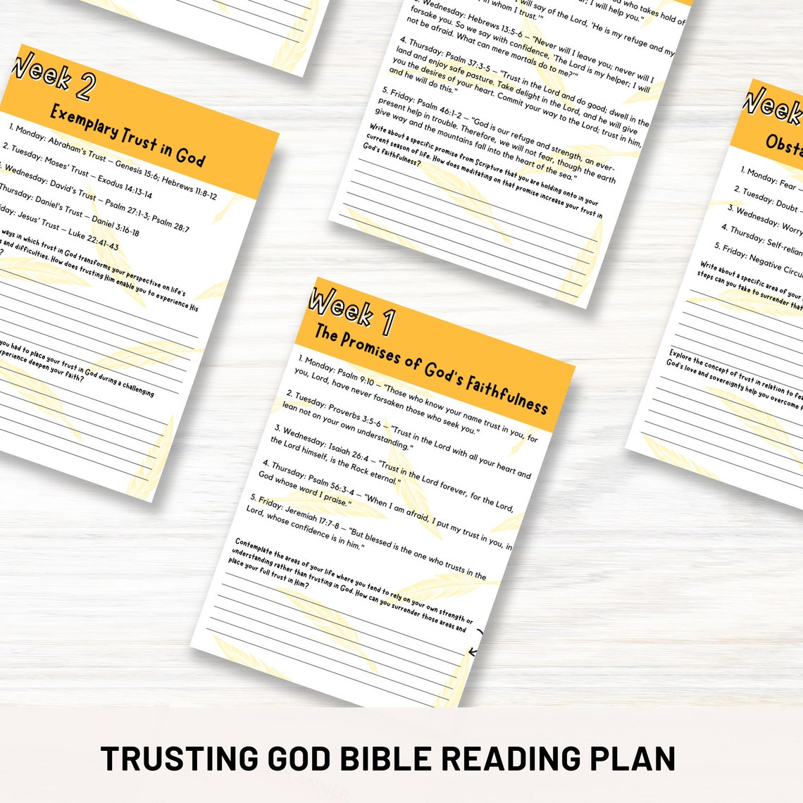 Trusting God, Bible Study Printable, Bible Study Guide, Personal Bible ...