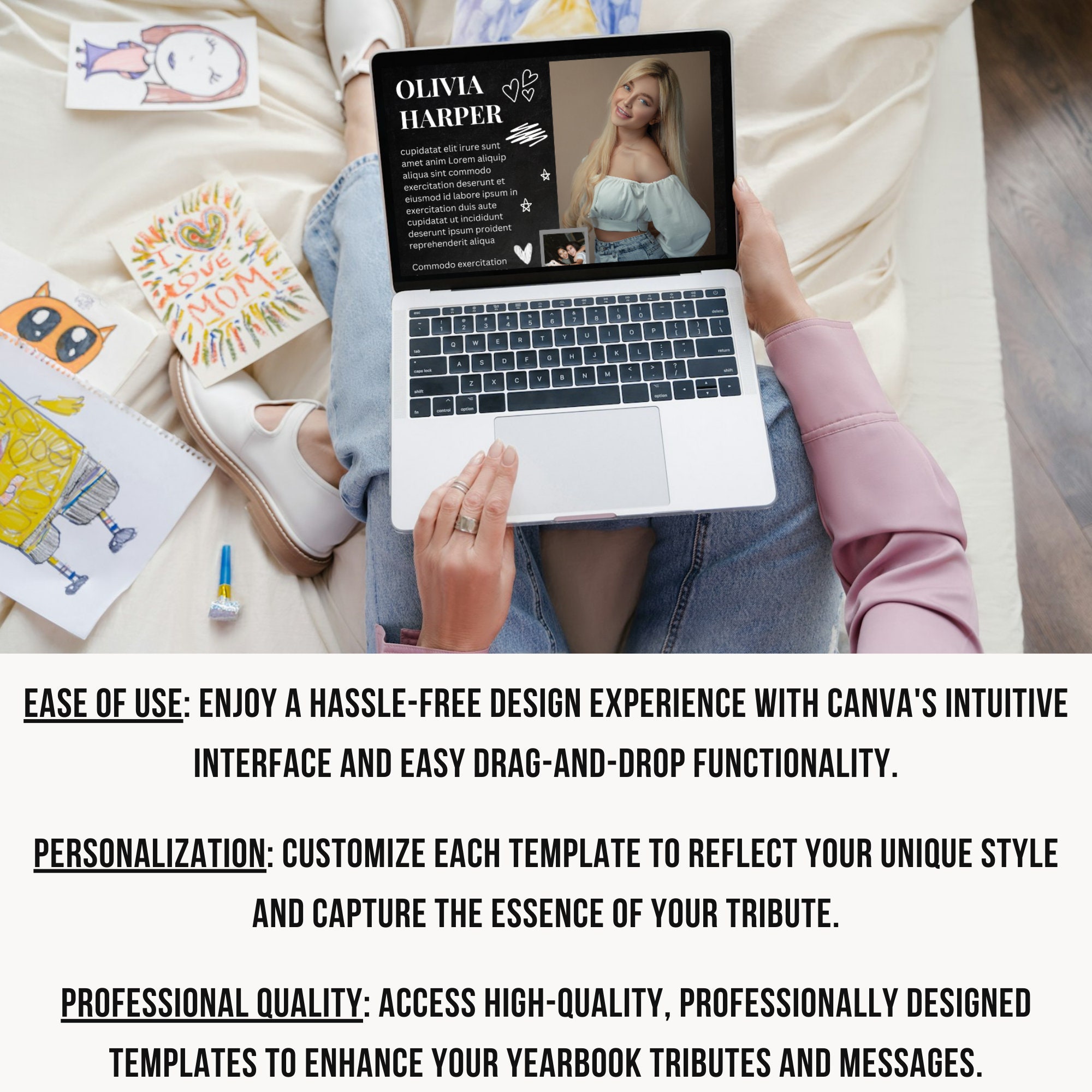 Full Page Yearbook Ads, Yearbook Ad Template, Yearbook Template ...