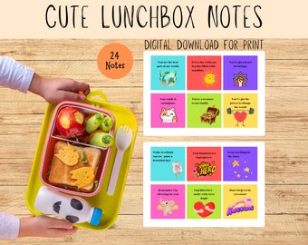 Back to School Lunchbox Notes (printable) - Etsy