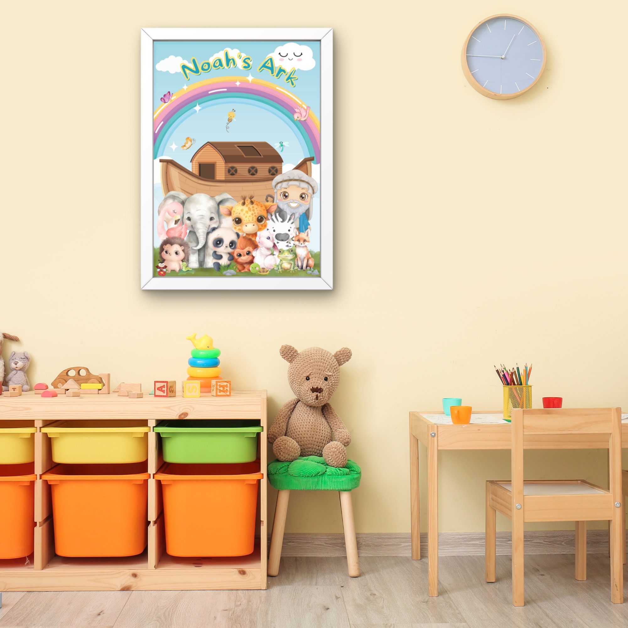 Christian Nursery Art, Sunday School Wall Art, Church Nursery Decor ...