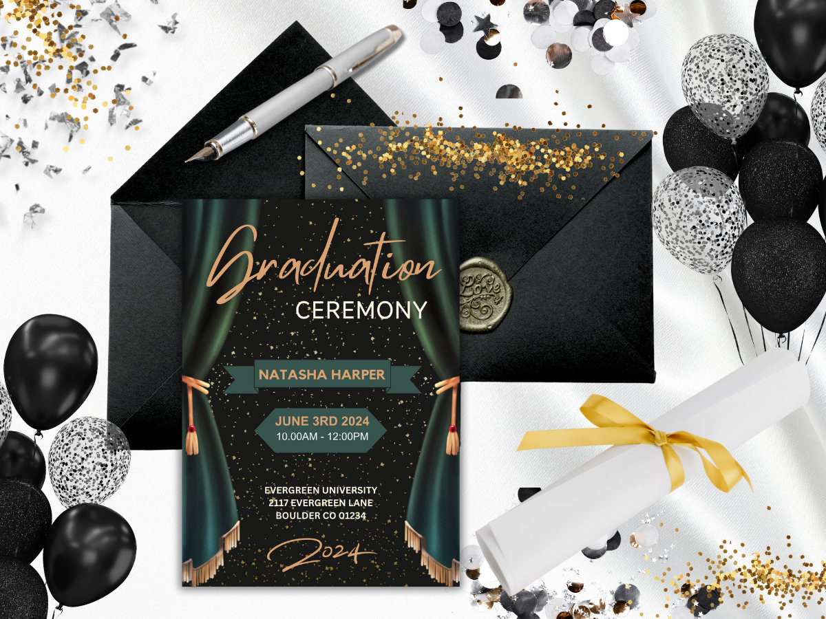 Graduation Invitation Template, Graduation Annoucement, College ...