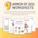 Armor of God for Kids, Sunday School Printables, Bible Worksheet ...