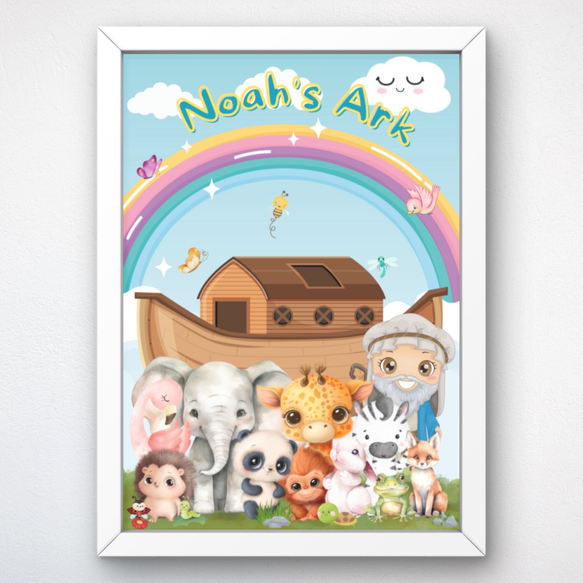 Christian Nursery Art, Sunday School Wall Art, Church Nursery Decor ...