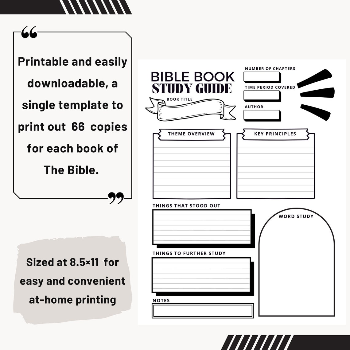 Bible Study Template, Bible Study Printable, Bible Study Guide, Bible ...