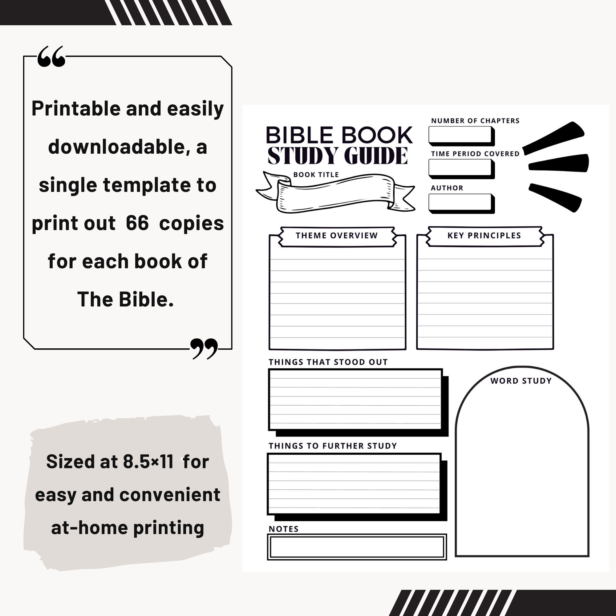Bible Study Template, Bible Study Printable, Bible Study Guide, Bible ...