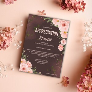 Appreciation Dinner Invitation, Dinner Party, Employee Appreciation ...