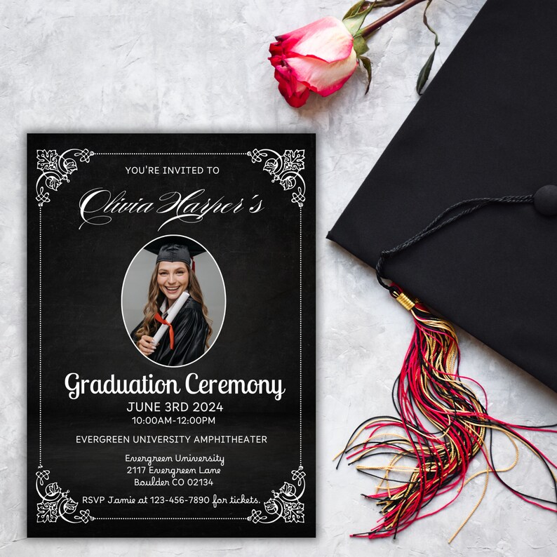 College Graduation Announcement, High School Graduation Announcement ...