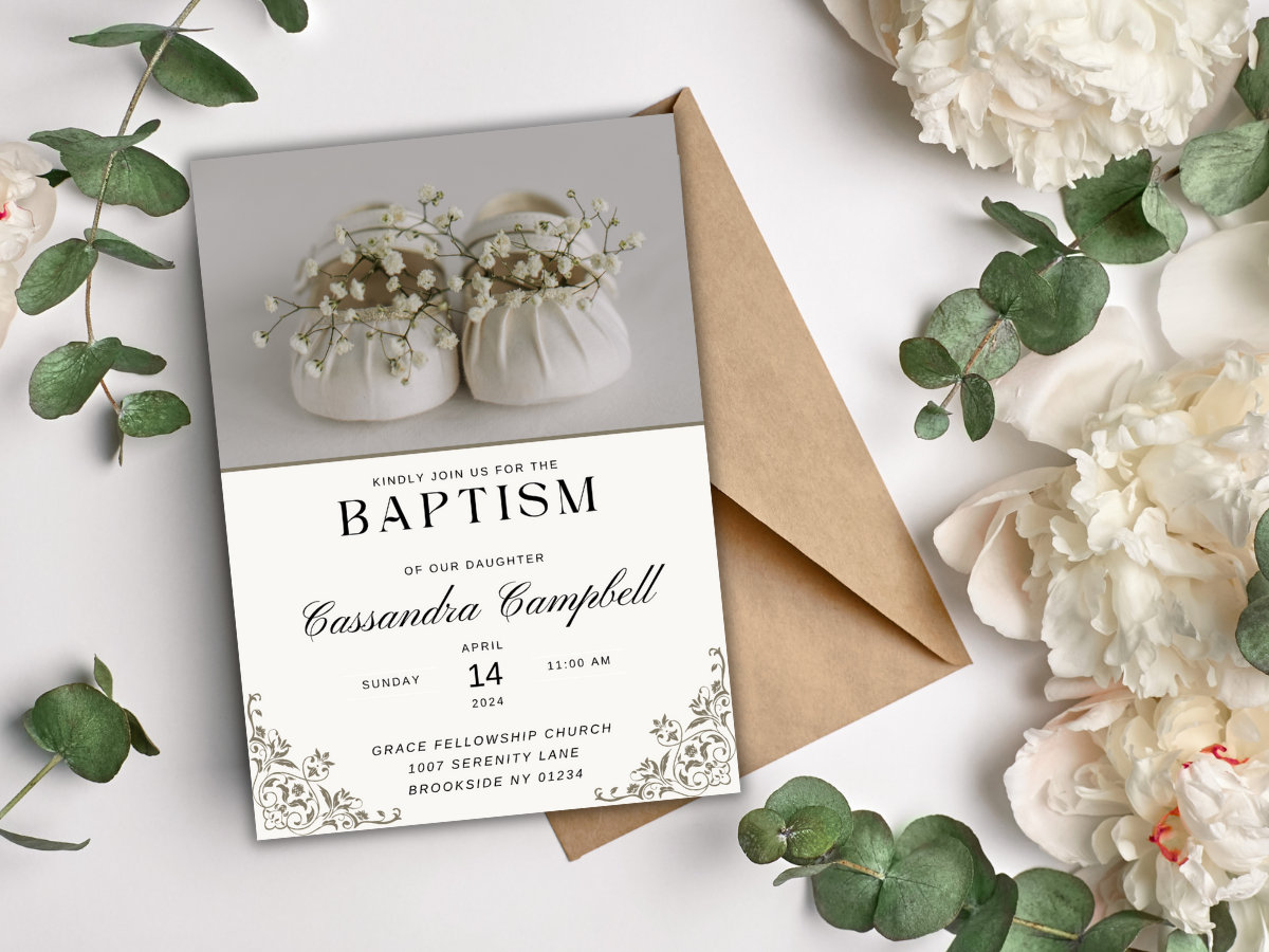 Editable LDS Baptism Invitation Baptism Invitation Template - Etsy