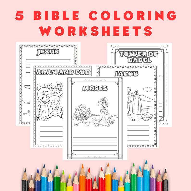 Bible Verse Coloring Page, Bible Coloring, Bible Worksheet, Sunday ...