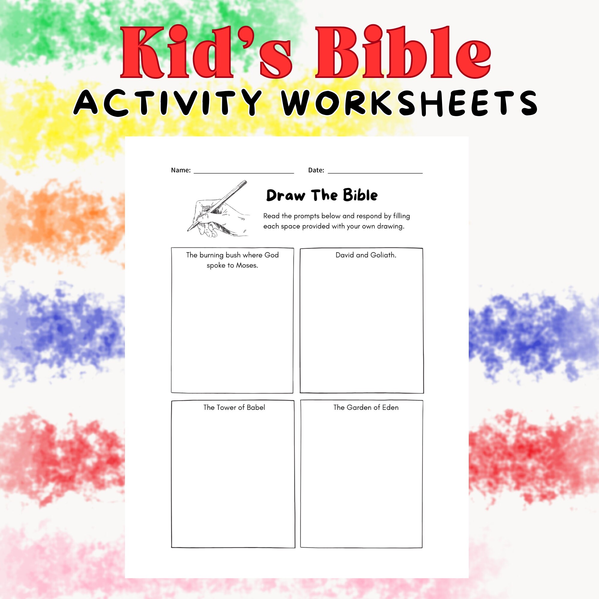 Christian Worksheets, Bible Worksheet, Sunday School, Bible Study ...