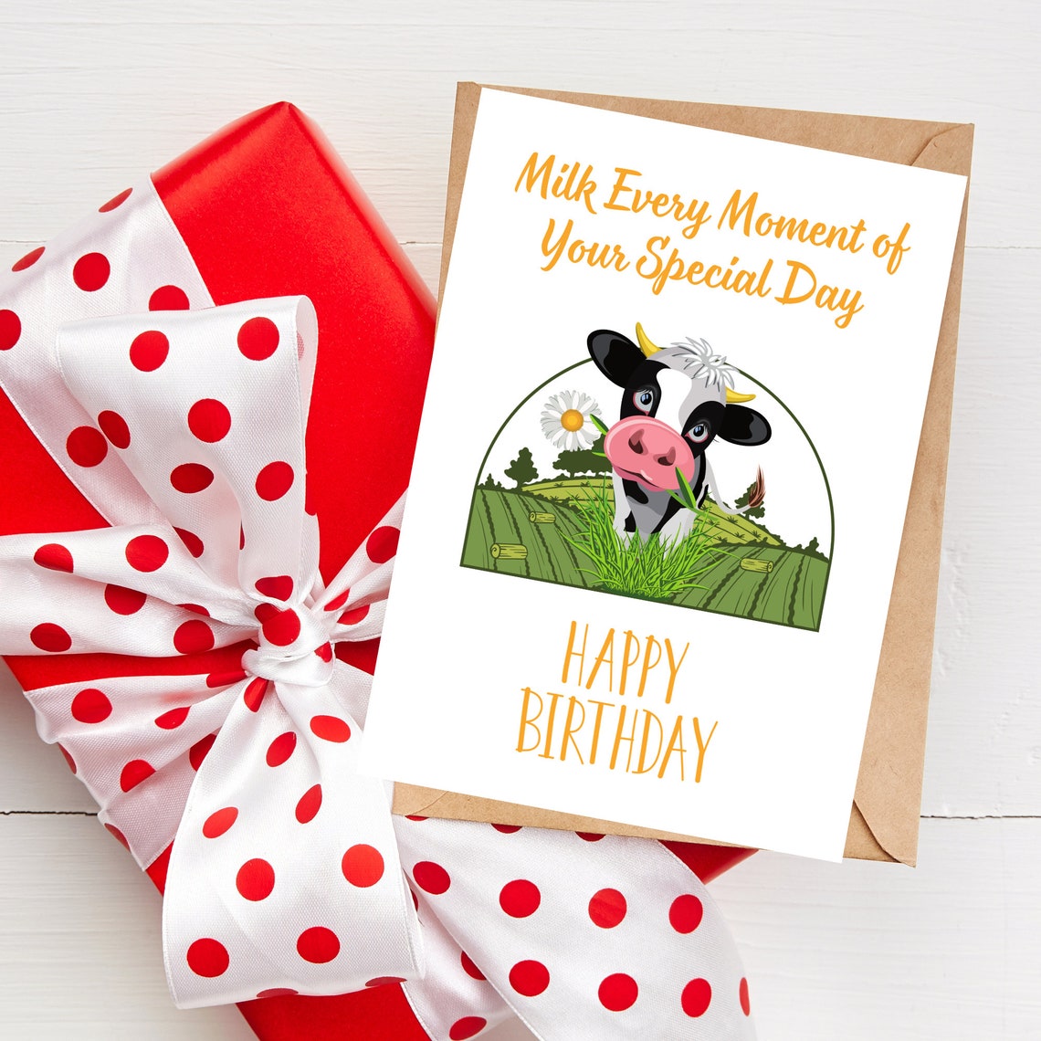 Funny Cow Card, Cow Birthday Card, Printable Birthday Card, Cow ...