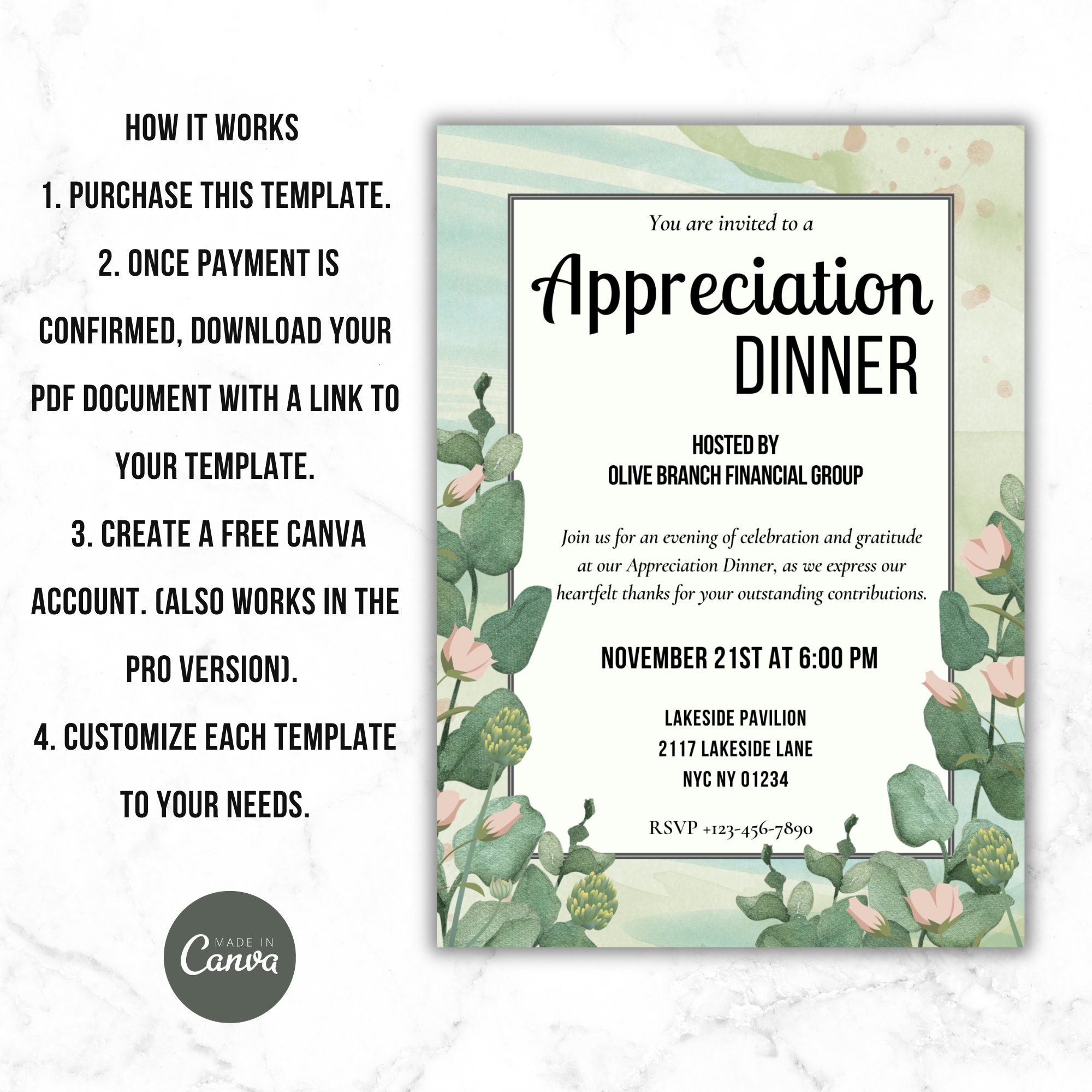 Appreciation Dinner Invitation Staff Appreciation Dinner Party Employee ...