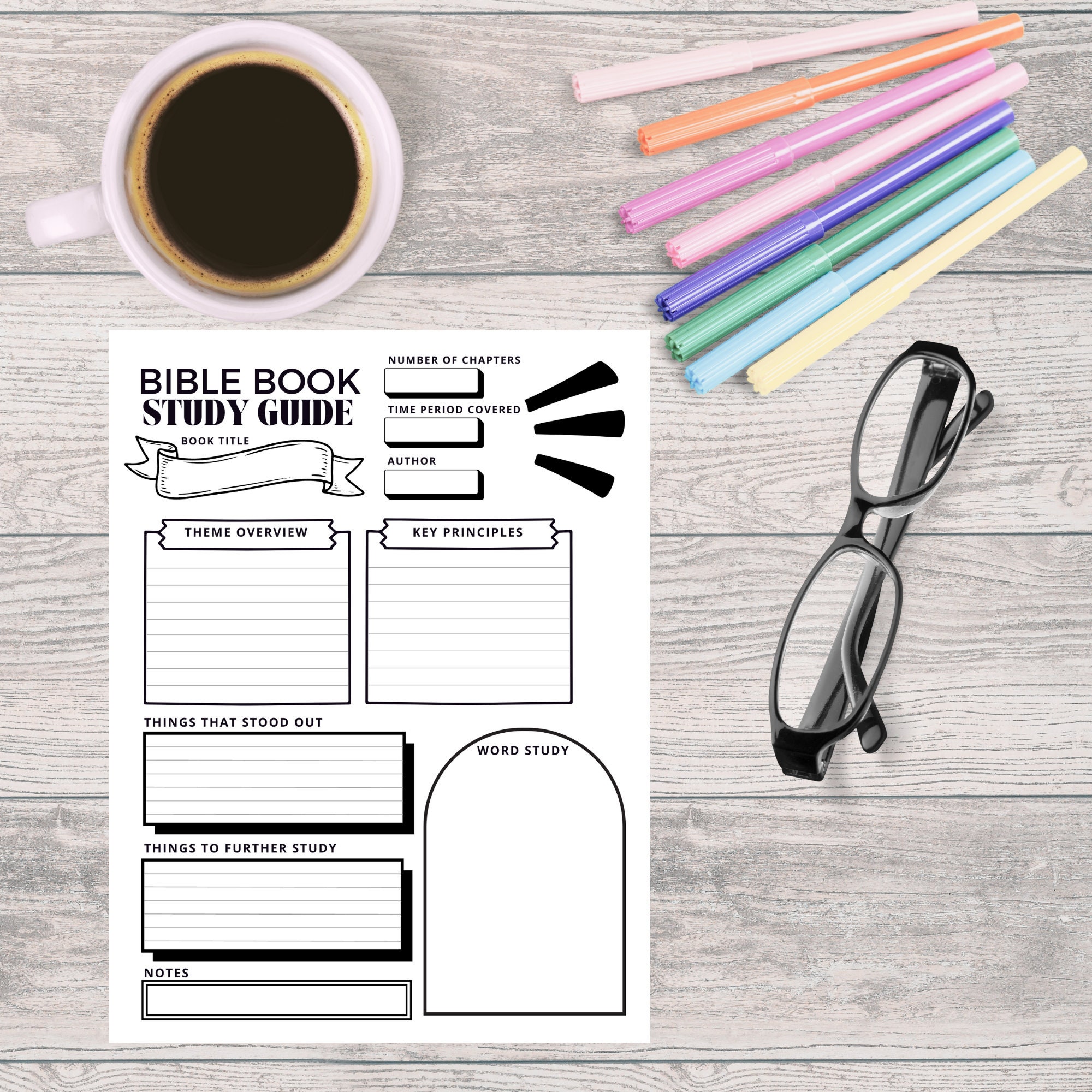 Bible Study Template, Bible Study Printable, Bible Study Guide, Bible ...