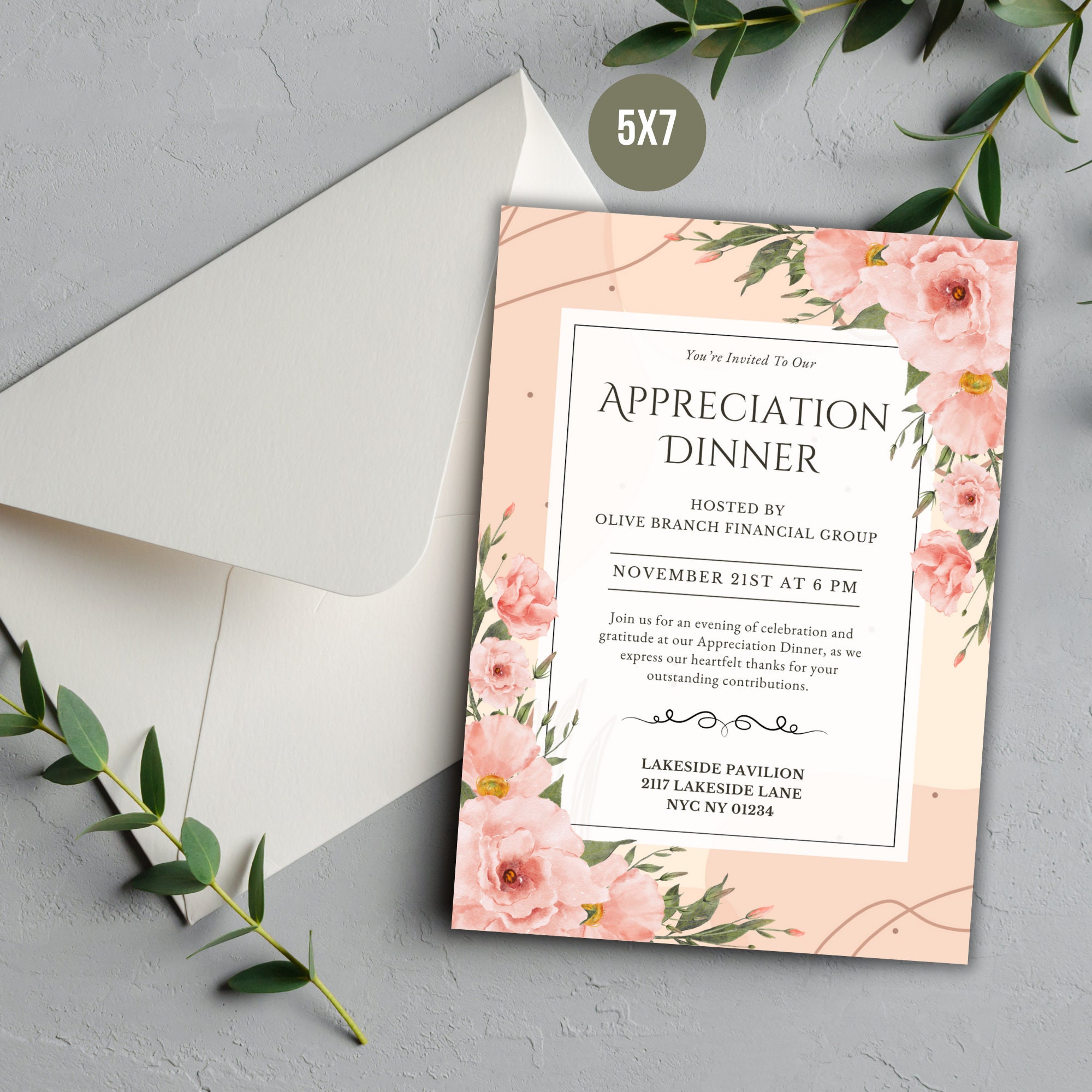 Appreciation Dinner Invitation, Dinner Party, Employee Appreciation ...