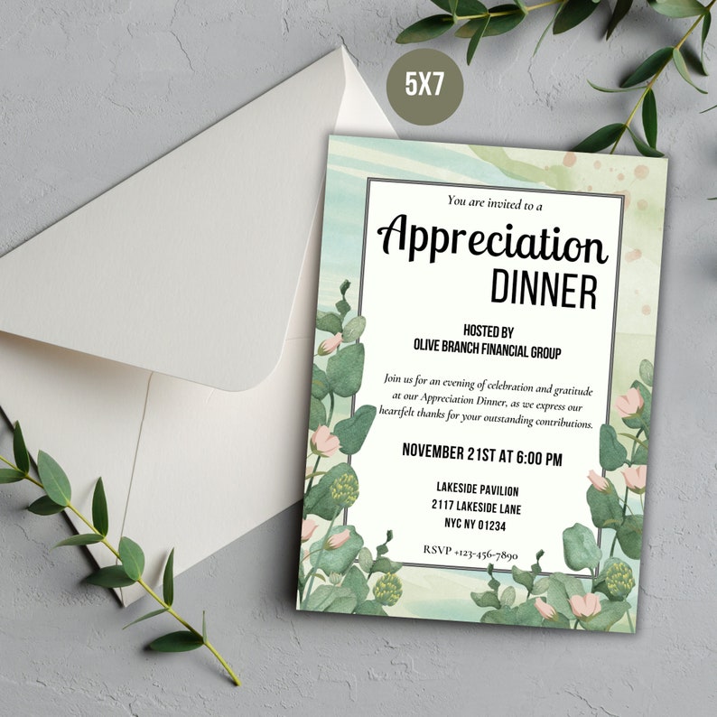 Appreciation Dinner Invitation Staff Appreciation Dinner Party Employee ...