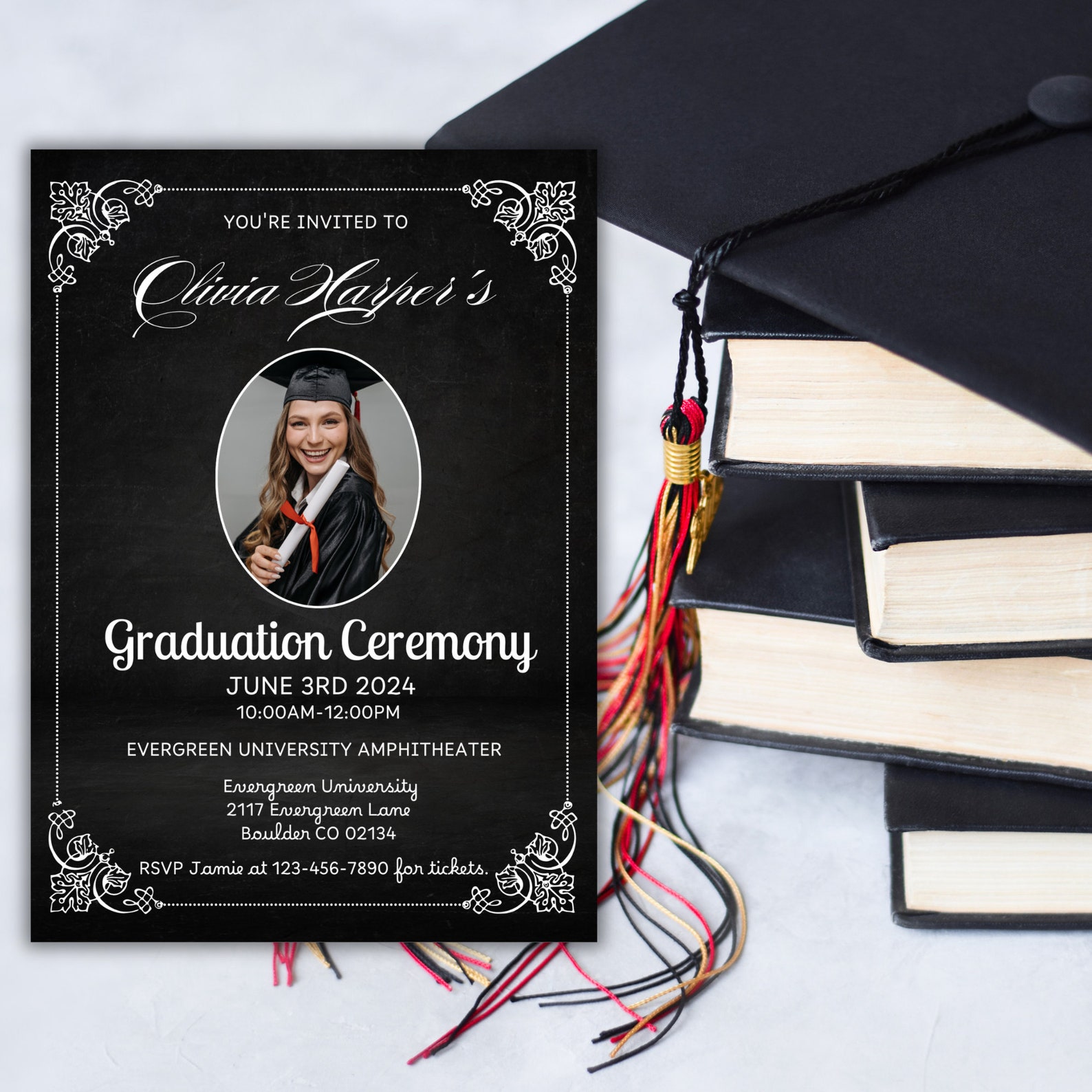 College Graduation Announcement, High School Graduation Announcement ...