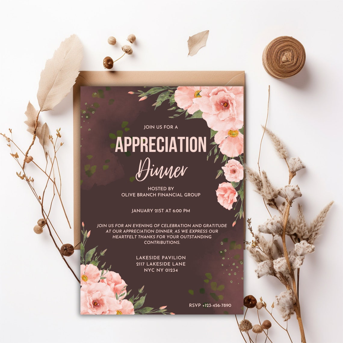 Appreciation Dinner Invitation, Dinner Party, Employee Appreciation ...