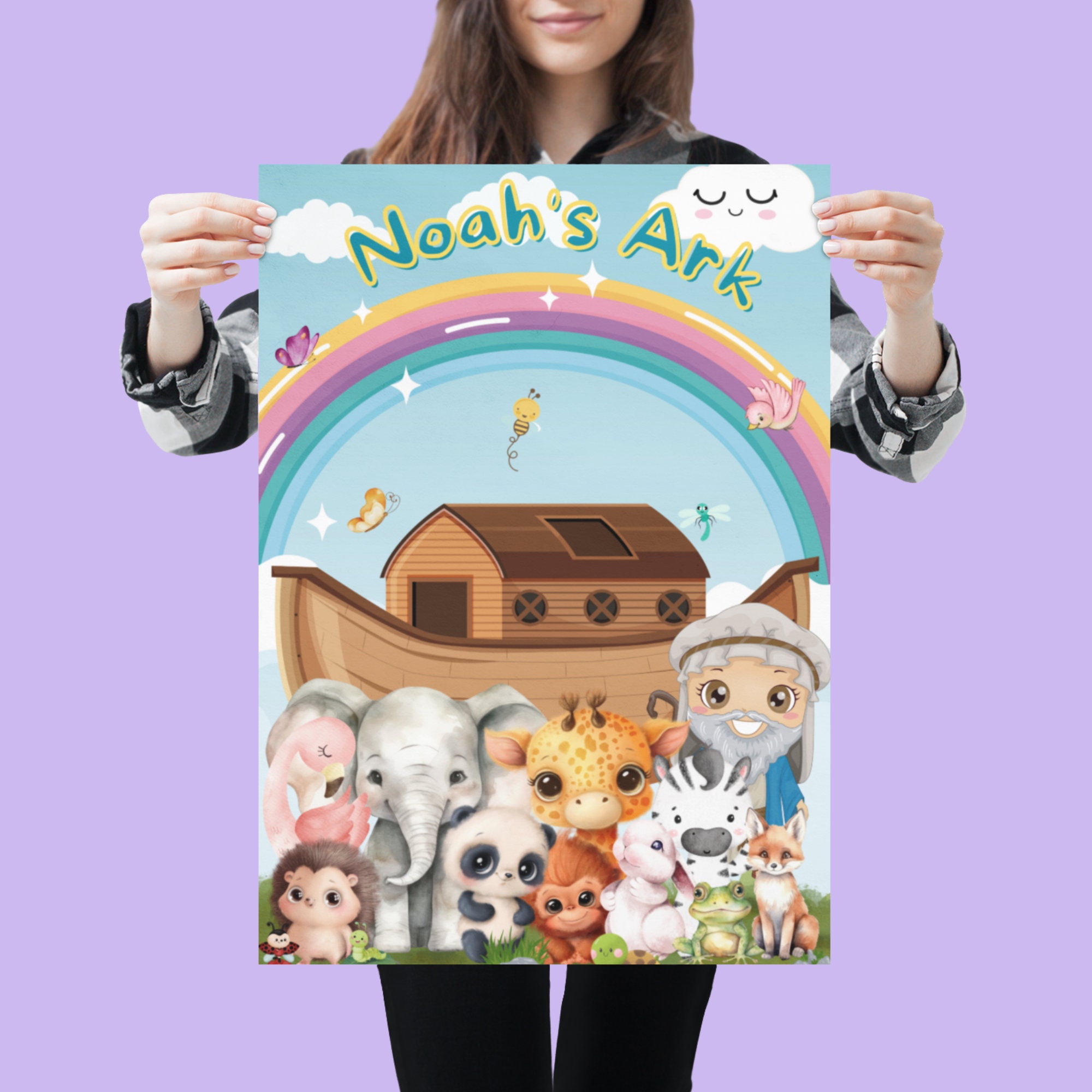 Christian Nursery Art, Sunday School Wall Art, Church Nursery Decor ...