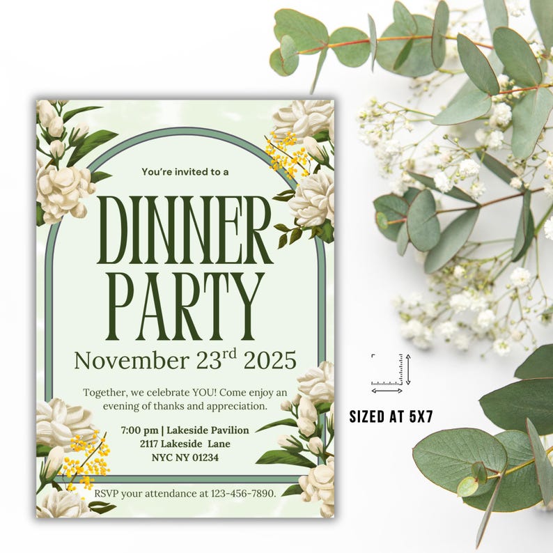 Editable Appreciation Dinner Invitation 5x7, Staff Appreciation Dinner ...
