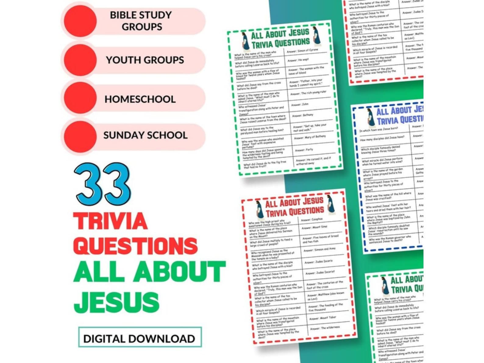 Jesus Trivia Questions, Bible Trivia, Bible Games, Sunday School, Bible ...