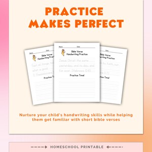 Bible Verses Kids, Handwriting Practice Sheets, Handwriting Practice ...