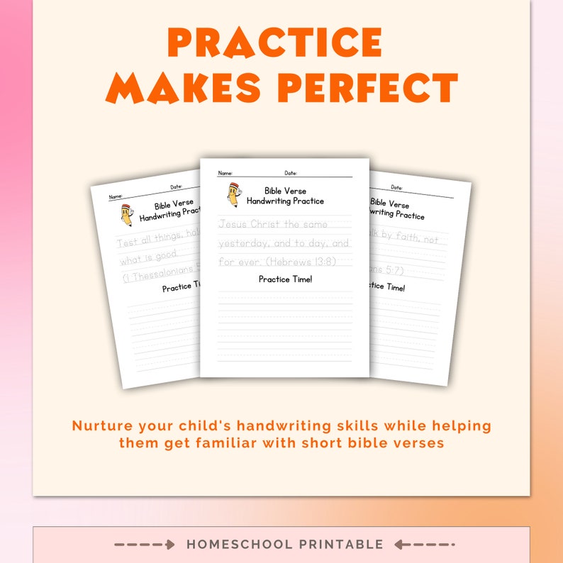 Bible Verses Kids, Handwriting Practice Sheets, Handwriting Practice ...