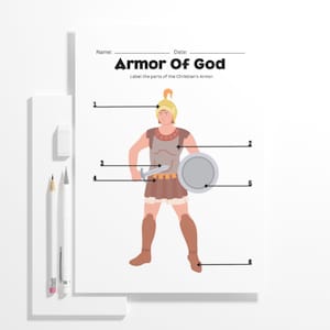 Armor of God for Kids, Sunday School Printables, Bible Worksheet ...