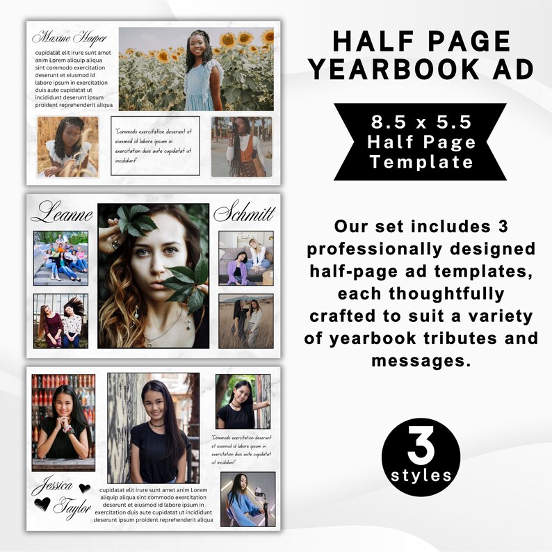Yearbook Ad Template, Yearbook Ads, Senior Yearbook Ad, Yearbook ...