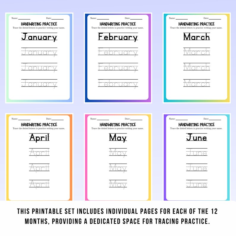 Handwriting Practice Sheets, Handwriting Worksheets, Lettering Practice ...